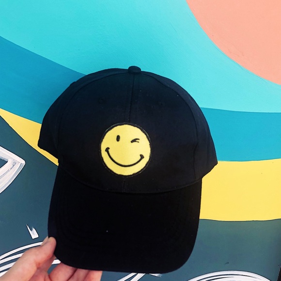 Accessories | Handmade Smiley Face Baseball Hat | Poshmark